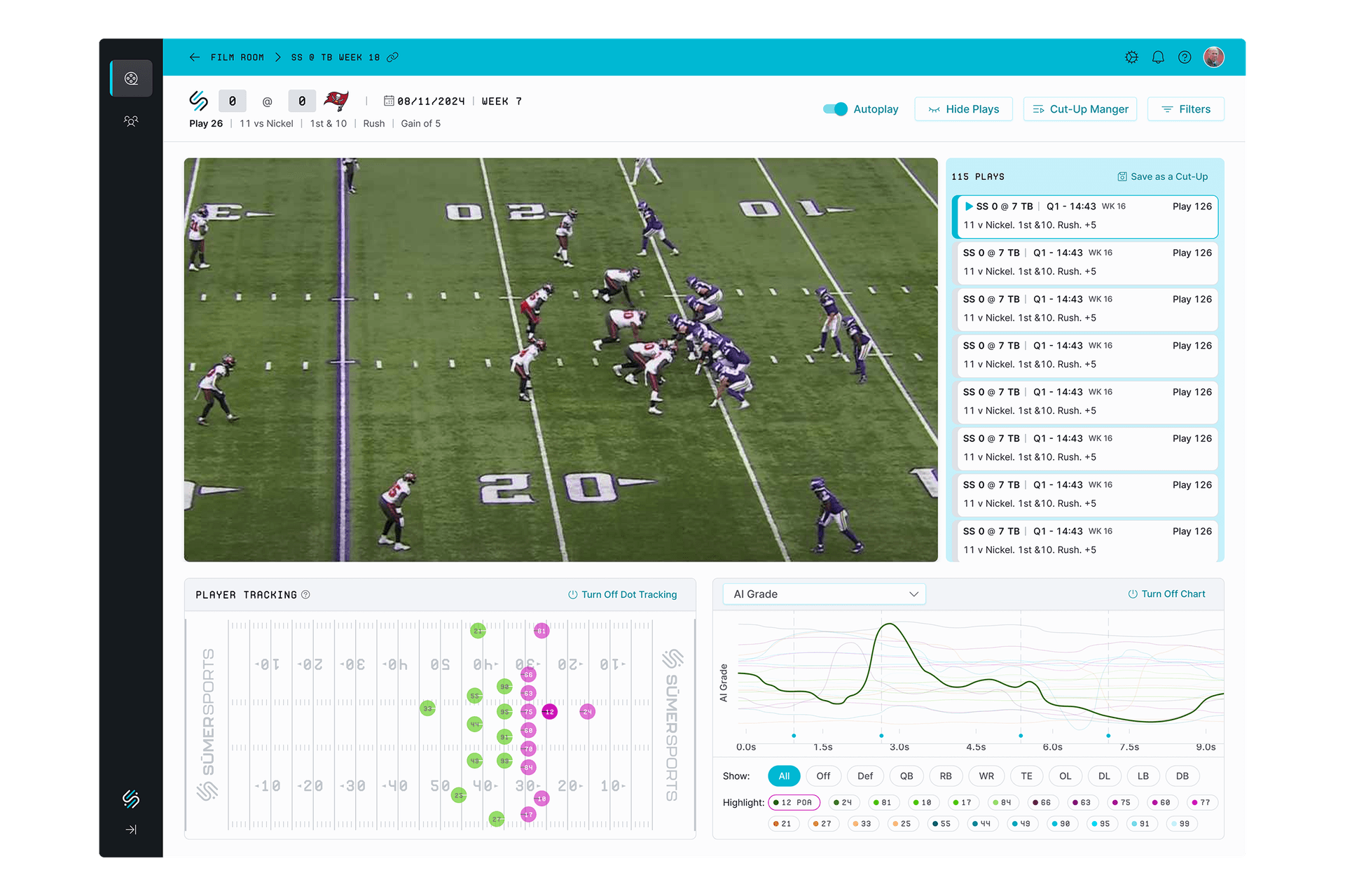 SūmerNFL: Advanced NFL Scouting & Roster Tools - SūmerSports | SumerSports